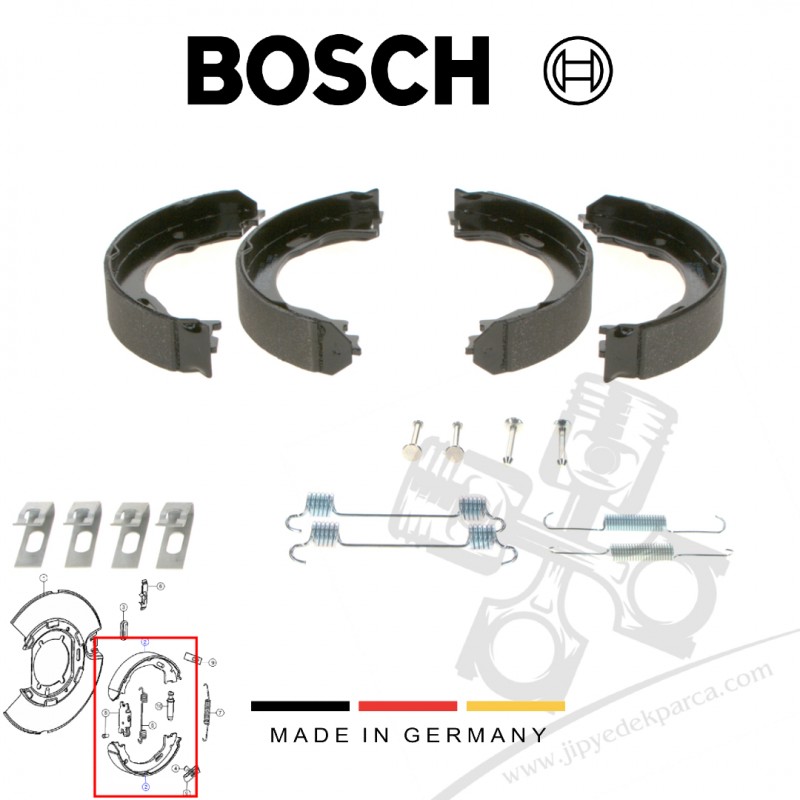 Chrysler 300C 3.0CRD El Fren Balatası Seti 05-10 Bosch 68020626AB