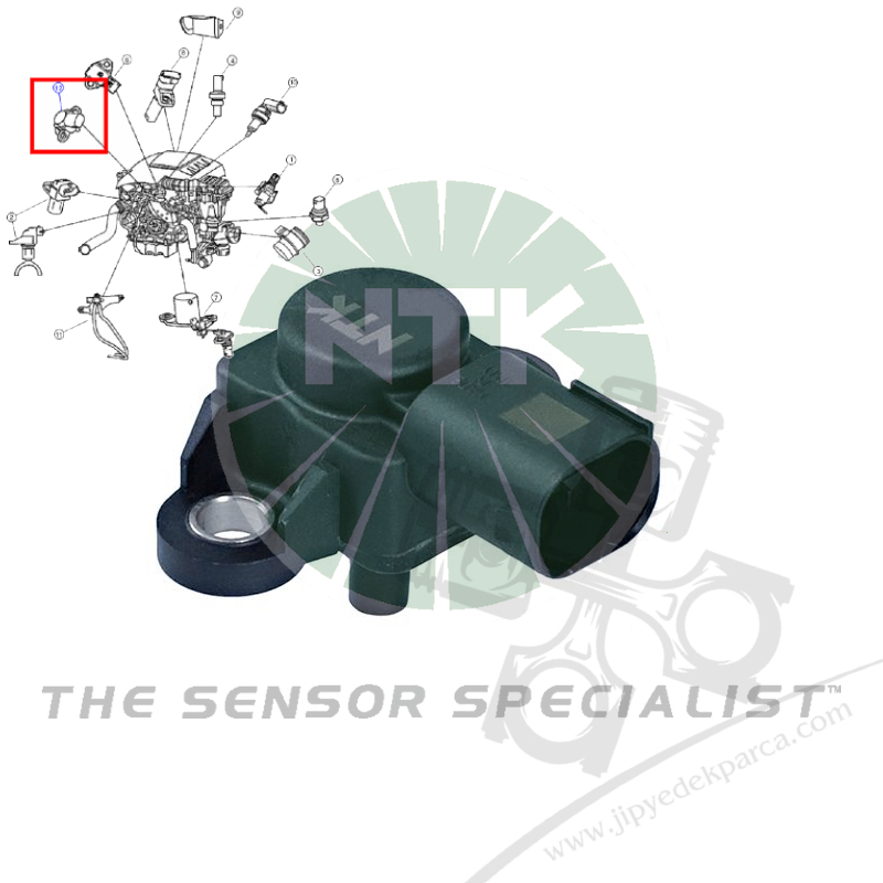 Jeep Commander XH 3.0CRD Turbo Hava Basınç Sensörü NTK