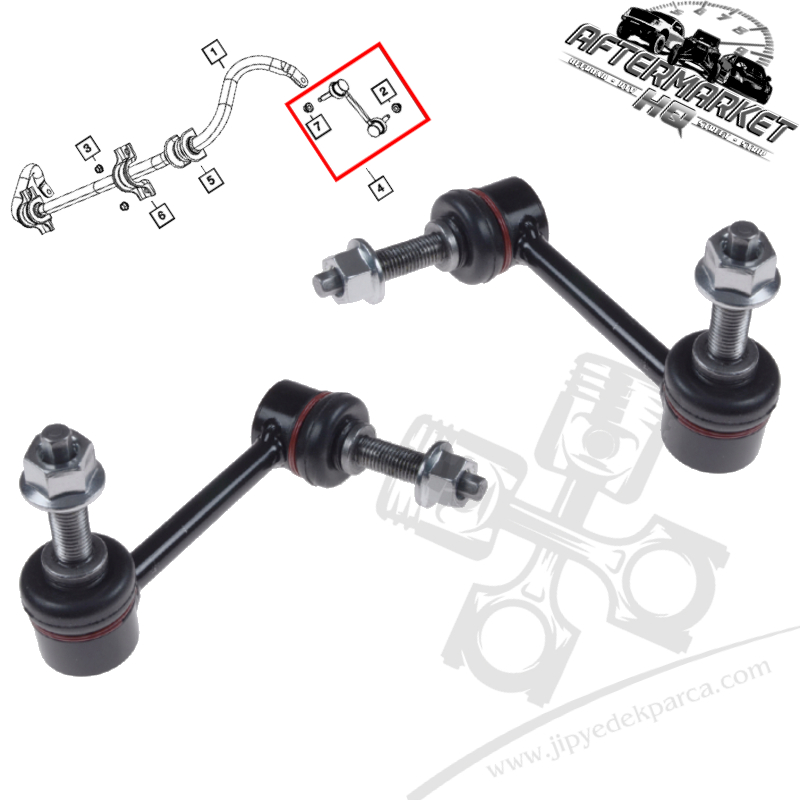 Jeep Grand Cherokee WK 2011-2015 Ön Viraj Askı Rotu Seti 68091836AB ...